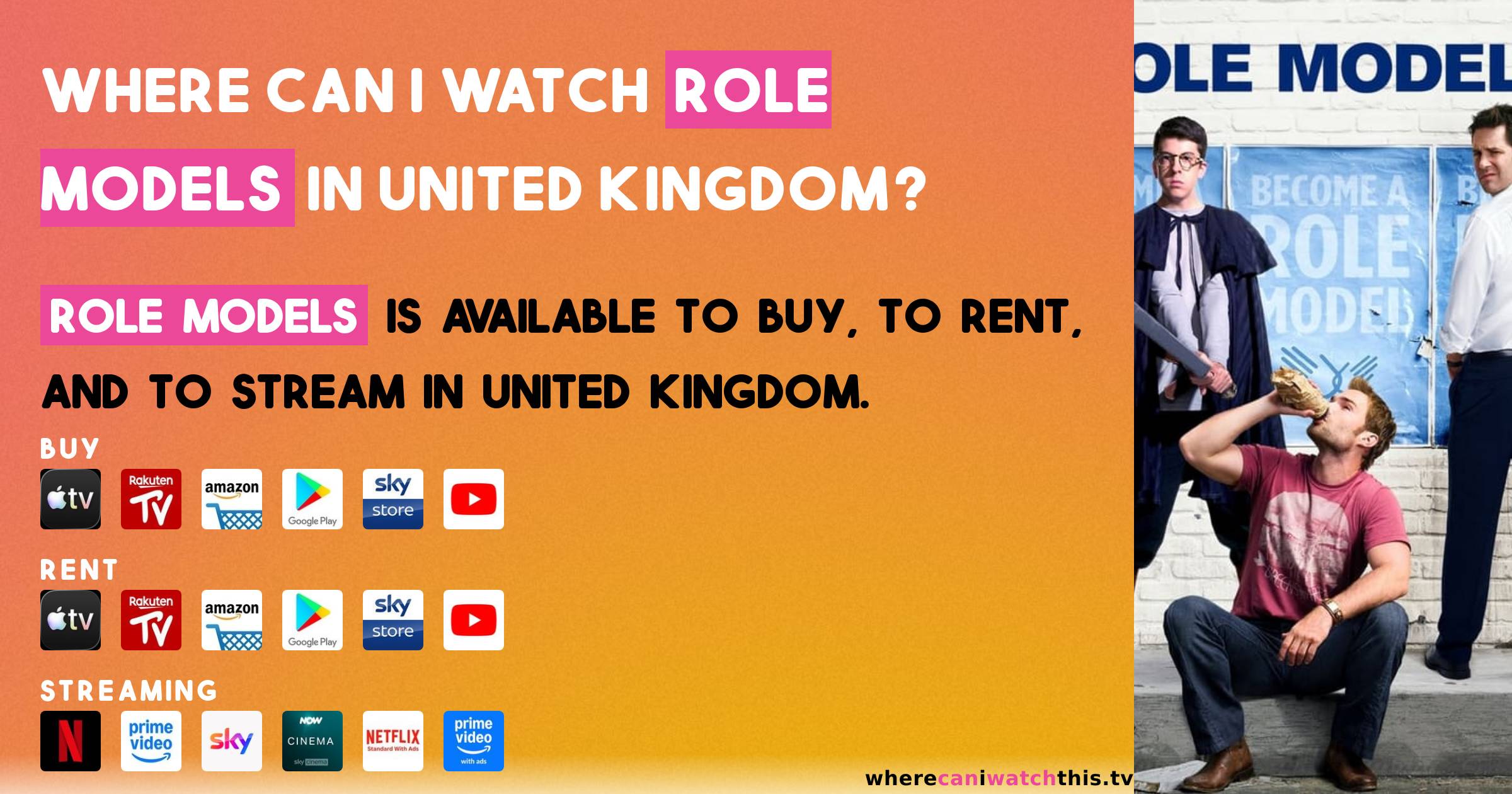 Where can I watch Role Models in United Kingdom?
