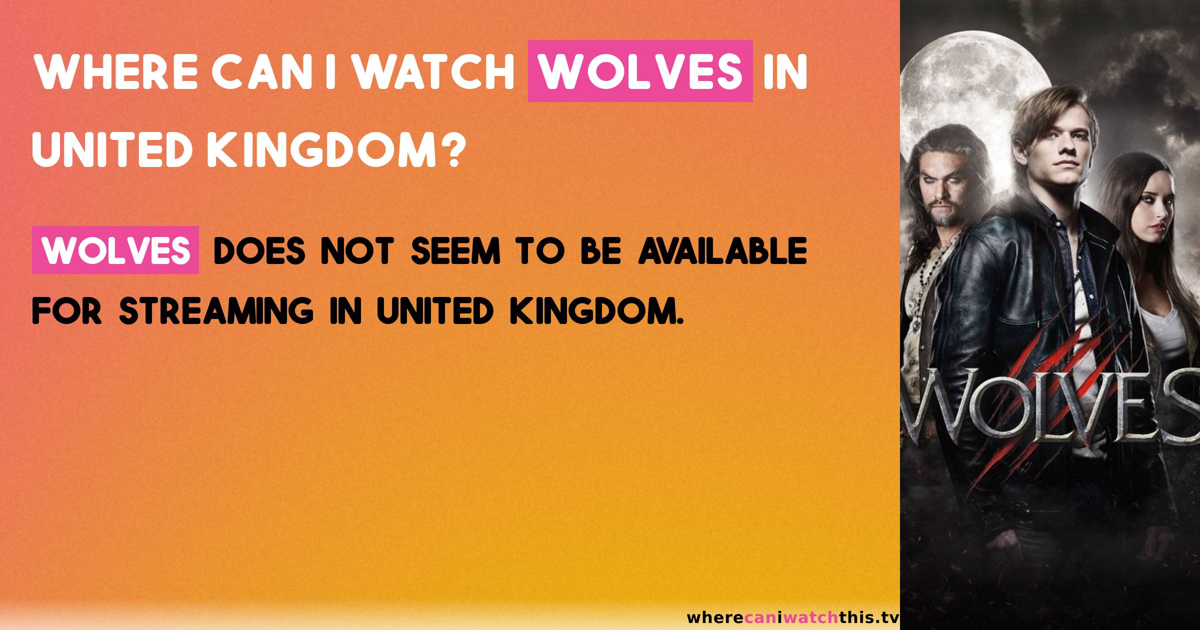 Where can I watch Wolves in United Kingdom?